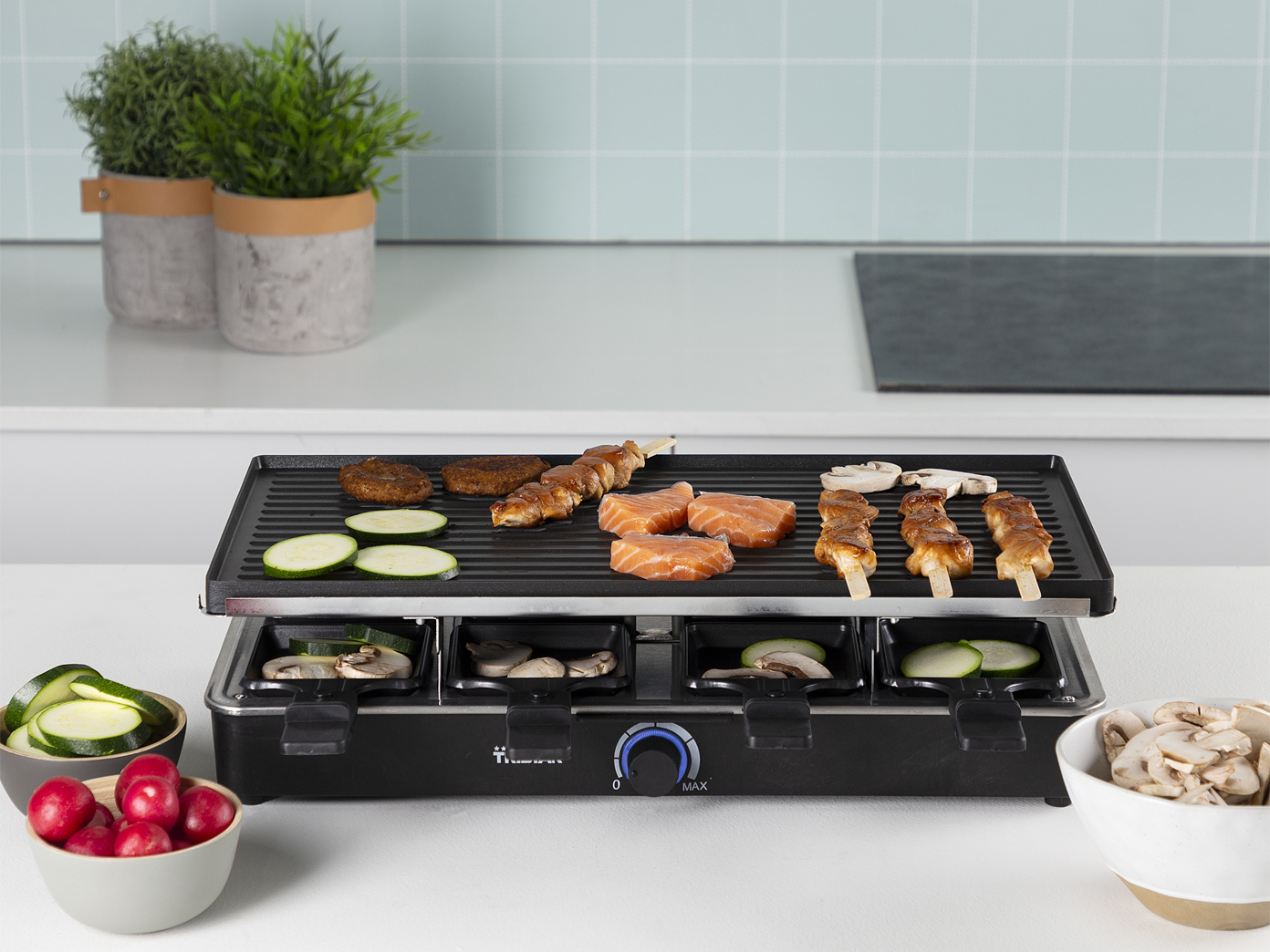 Tristar Raclette devices & GRILL for 4-8 people Table Grill Raclet ...