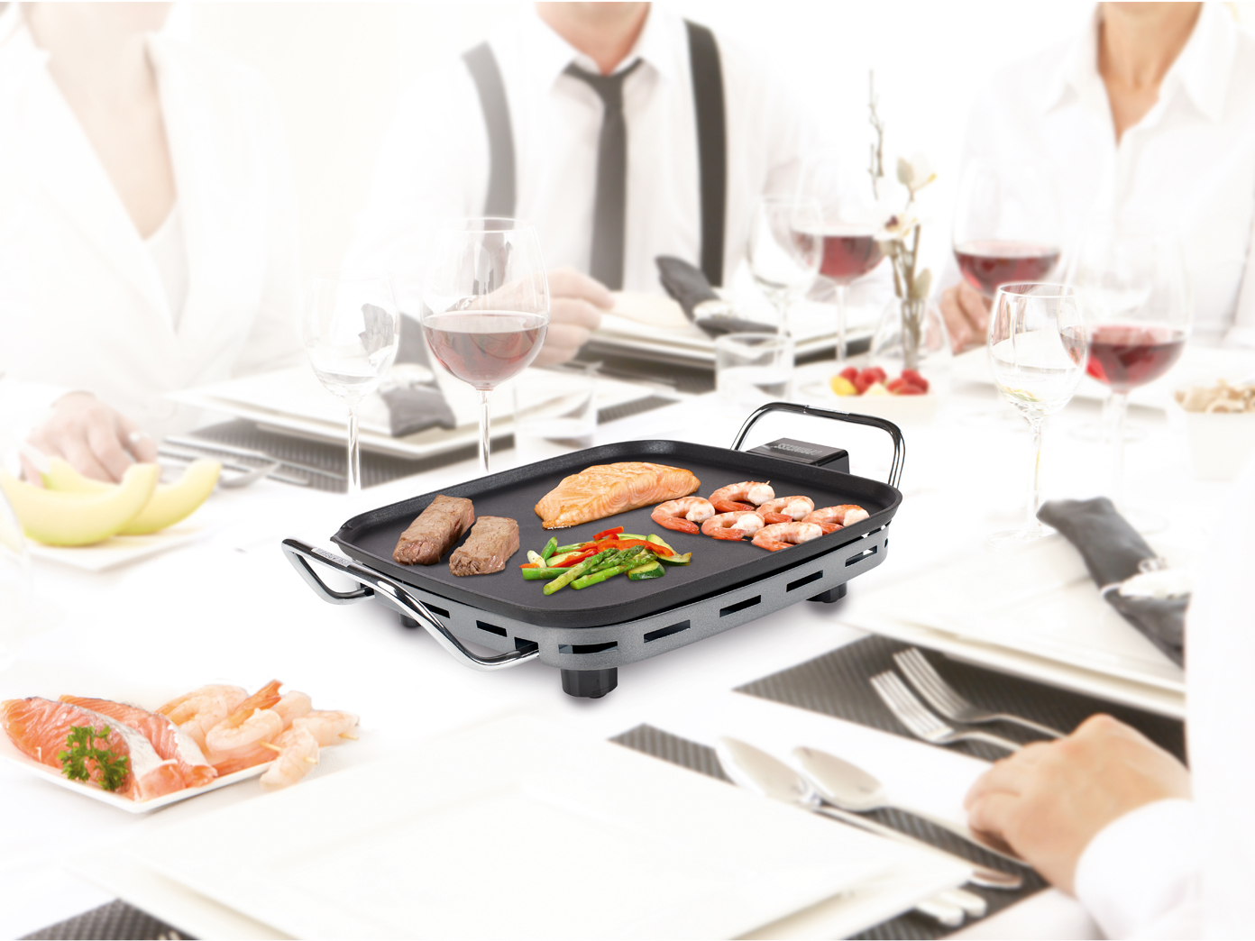 PRINCESS Teppanyaki mit Grillplatte Japanischer elektrischer Tischgrill ...